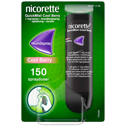 Køb Nicorette QuickMist Cool Berry 1 mg/spray (1 stk)