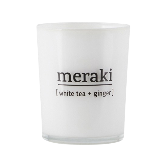 Køb Meraki Scented Candle White Tea & Ginger Small | Gratis fragt