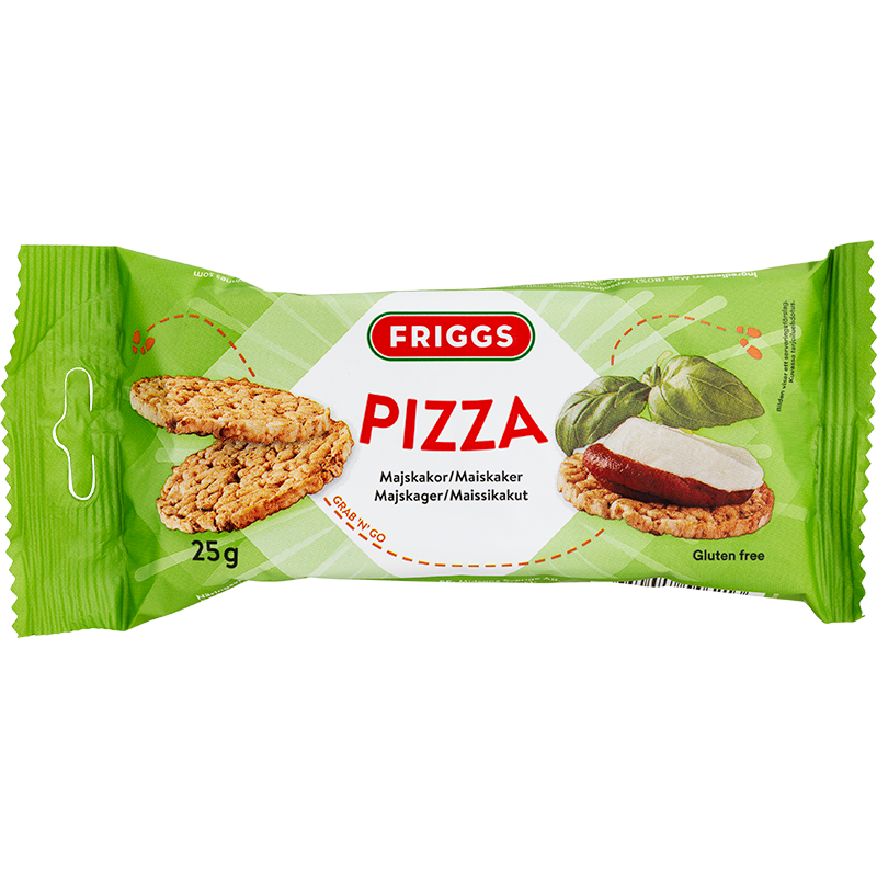 Køb Friggs Snackpack Pizza Glutenfri (25 g) | Gratis fragt på Helsebixen