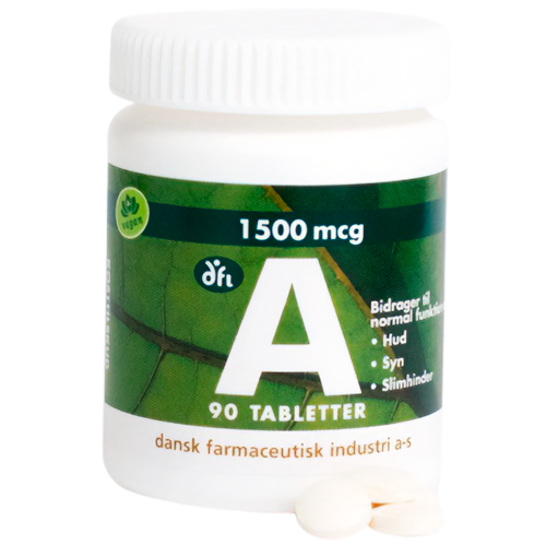 Køb DFI A-Vitamin (90 Tabeletter) | Kun 65 Kr - Gratis Fragt